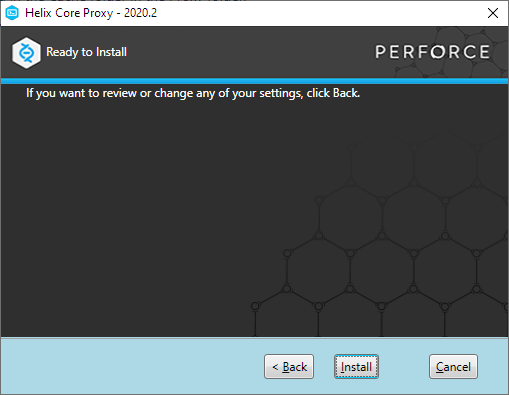 Installing Helix Core Proxy Using The Windows Installer
