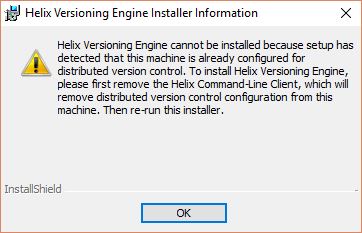 Error Installing Helix Server on Windows