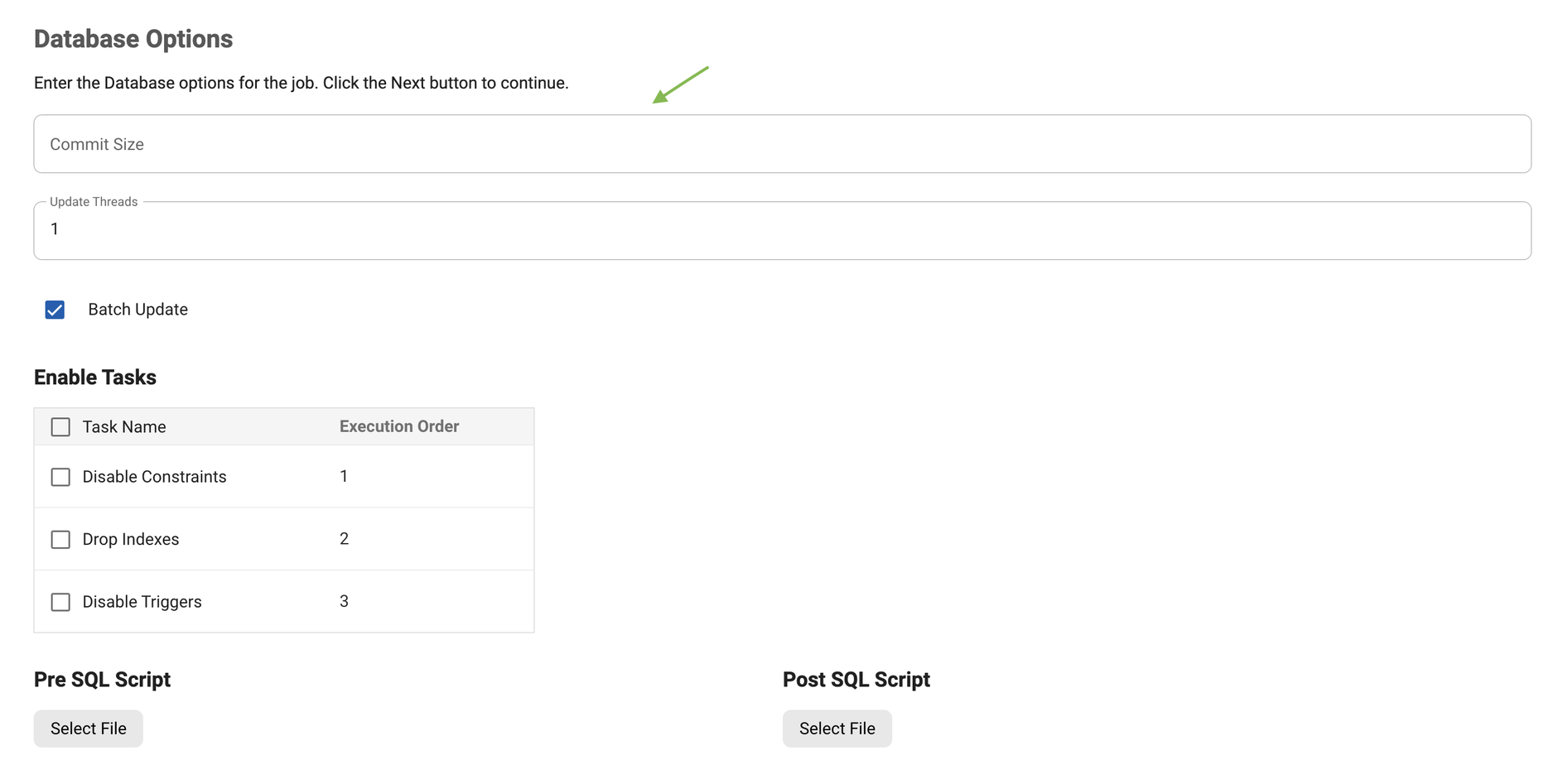 Guidelines for Setting the Commit Size (KBA1026)