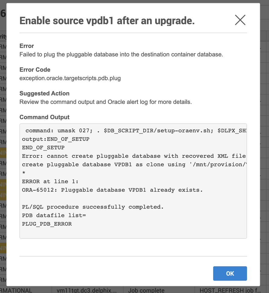 Tb070 Pluggable Oracle Databases With Lower Mixed Case Names Will Not Enable