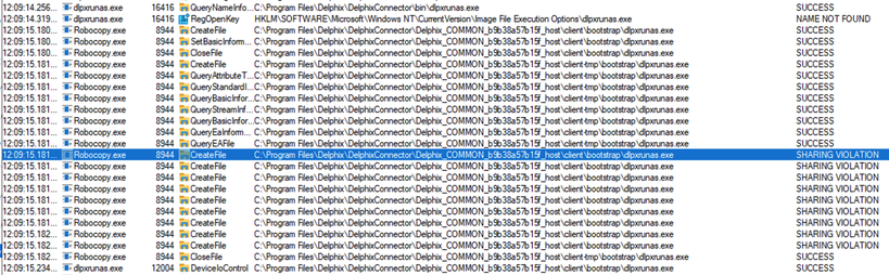 Delphix Environment Refresh Fails with RoboCopy exit code 9 (KBA10943)